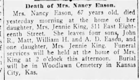 Nancy Ann Salmons Eason 1843 1909 Find A Grave äreminne
