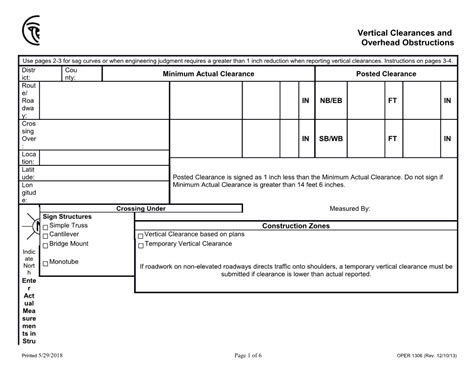 Vertical Clearances And Overhead Obstructions S1 Docslib