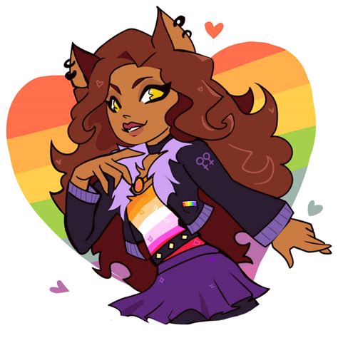Mh Clawdeen Say Lesbian Rights By Zxid On Deviantart