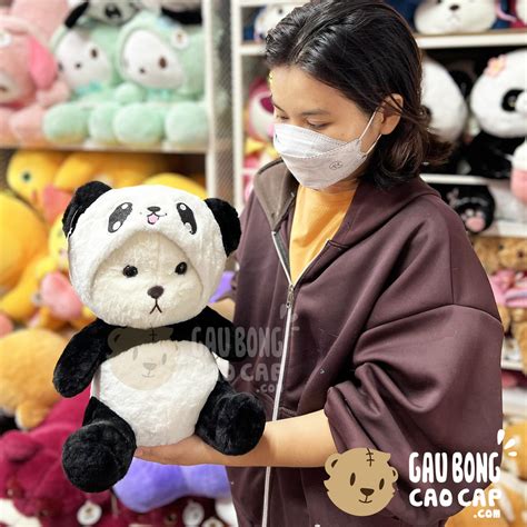 Gấu Bông Lena Ngồi Cosplay Panda Shop Gấu Bông Lena