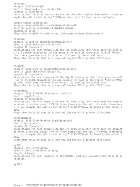 Tipe Hash Pdf Unix Espionage Techniques