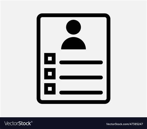 Employee Evaluation Form Icon Royalty Free Vector Image