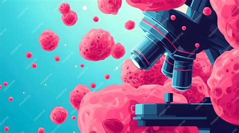 Detailed Of A Human Stem Cell Under Microscopic Examination In A