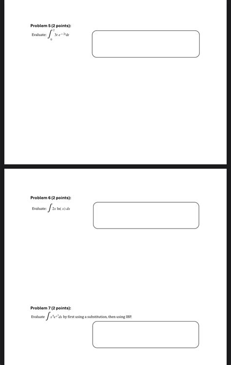 Solved Problem 5 2 ﻿pointsevaluate ∫023te 2tdtproblem