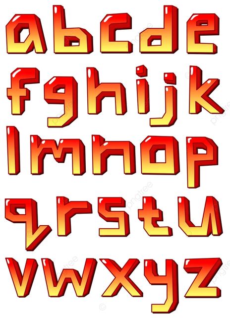 Abc 소문자 양식화 단어 타이포그래피 만화 Png 일러스트 및 벡터 에 대한 무료 다운로드 Pngtree