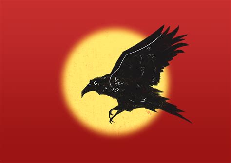 Иллюстрация Ворон в стиле компьютерная графика | Illustrators.ru