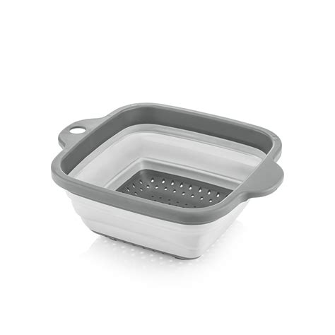 Square Collapsible Strainer Grey