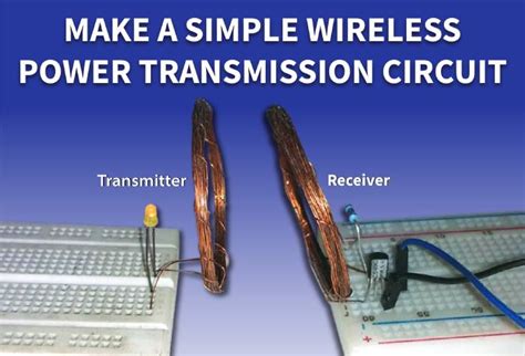 Simple Wireless Power Transmission Circuit To Glow An Led