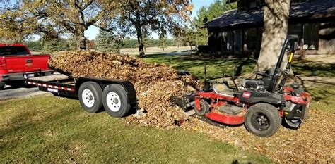 Leaf Rake For A Zero Turn Mower
