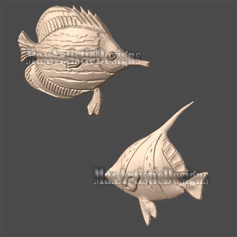 🍹 10 Caribbean Tropical Fish Stl Files For Cnc Routers And 3d Printers