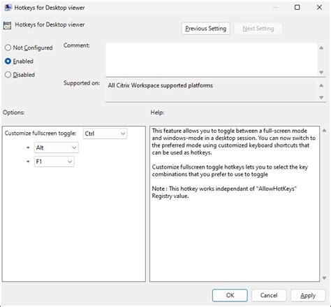 Keyboard Citrix Workspace™ App For Windows