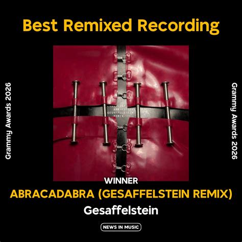News In Music 🏆abracadabra Gesaffelstein Remix De Facebook