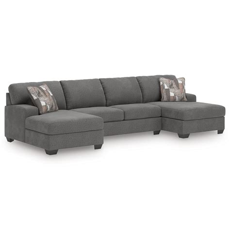 Ashley Newellen 3 Piece Sectional Wdouble Chaise