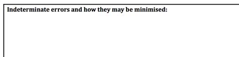 A In Each Of The Following Experiments Identify