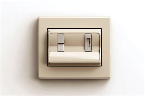 Toggle AC Switch Isolated On White Background With Clipping Path Premium AI Generated Image
