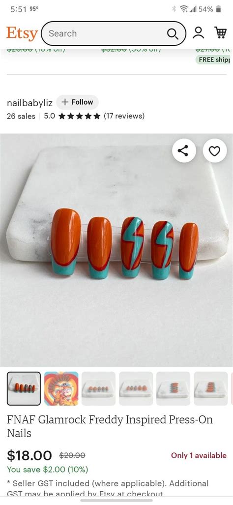 Pin By Cassie Eberle On Five Nights At Freddys Anime Nails Cute
