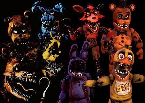 Withered Animatronics Wallpapers Wallpaper Cave