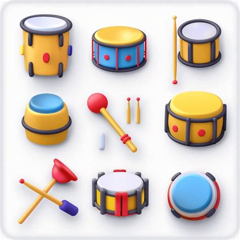 23000 Drum Pixel Art Pictures