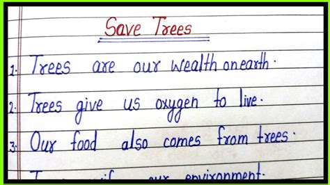 Save Trees Essay Writing At Vincent Womack Blog