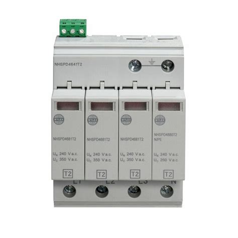 Wylex Nhspd4641t2 4 Module 3 Phase 5 Wire System Type 2 Spd