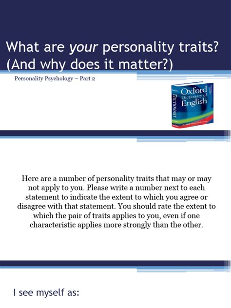 Trait Personality Pdf Extraversion And Introversion Theory
