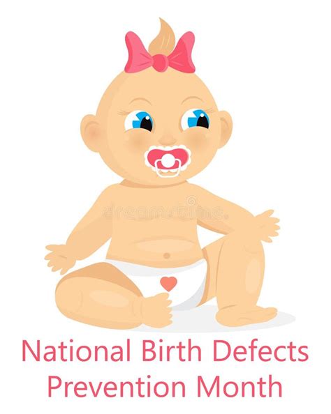National Birth Defects Prevention Month Concept Vector Stock Vector