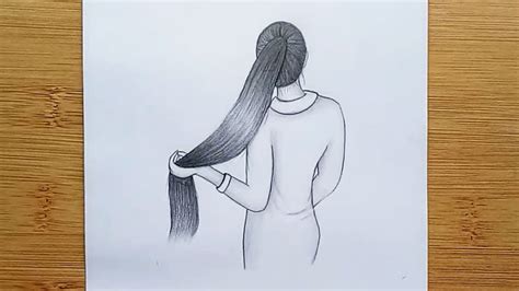 How To Draw A Girl With Pencil Sketch For Beginners Drawing Video