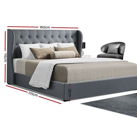 Shop Artiss Queen Size Gas Lift Bed Frame Base With Storage Mattress