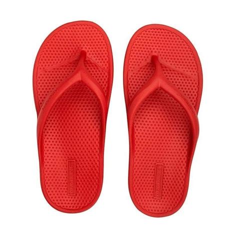 Archline Orthotic Foam Thongs Red Euro Size 36 Ultimate Arch