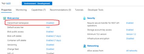 add directory option missing in adls azure storage account container