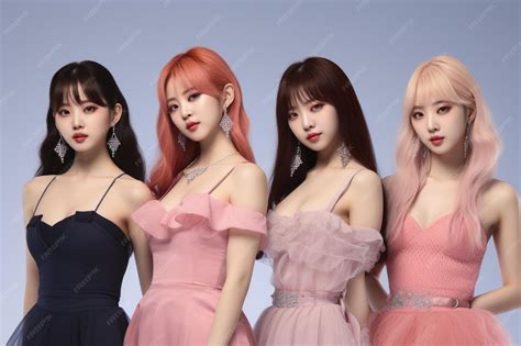 Premium Ai Image Korean K Pop Idol Girls Group Delicate And Clear