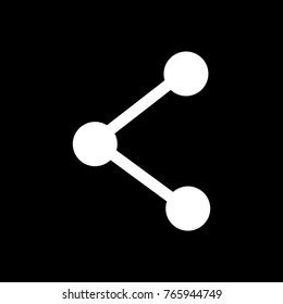 Share Icon Black Background Vector Vector De Stock Libre De Regalías
