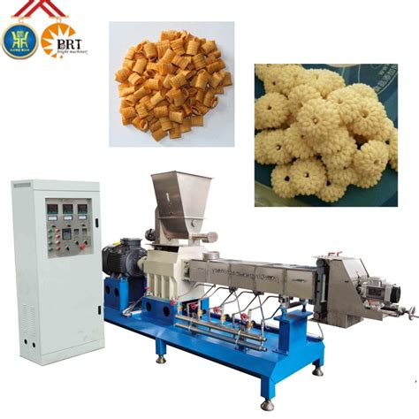 Fried Corn Chip Extruder Frying Doritos Rice Cracker Production Line
