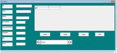 Dima Syauqi Cara Menampilkan Database Mysql Pada Visual Basic 60