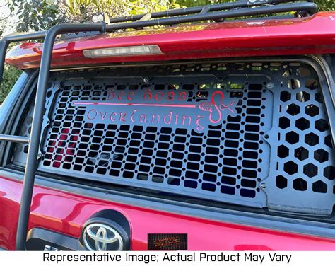Orange Boxx Fabrication Toyota 4 Runner Rear Hatch Molle Panel With