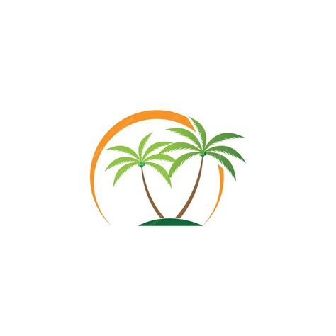 Premium Vector Coconut Tree Logo Vector Design
