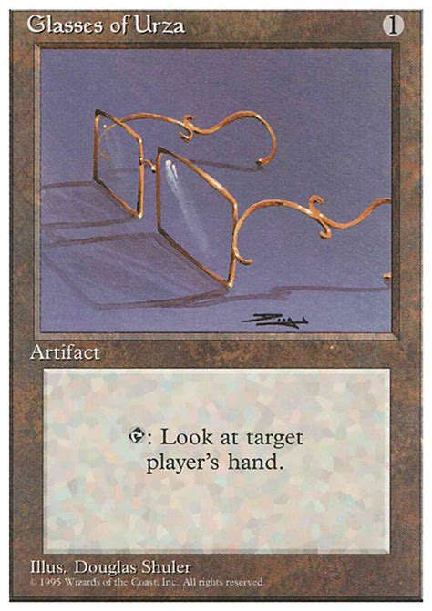 Glasses Of Urza Price From Mtg Fourth Edition