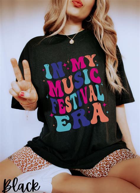 In My Music Festival Era Comfort Colors Shirt Edm Shirt Women Rave