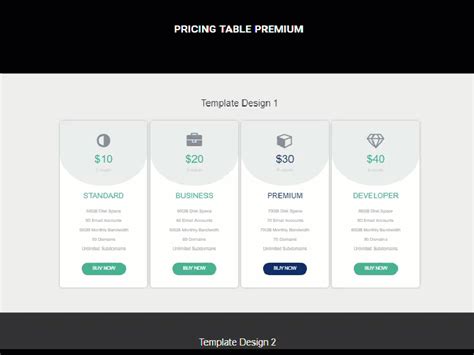 wordpress pricing table designs themes templates and downloadable