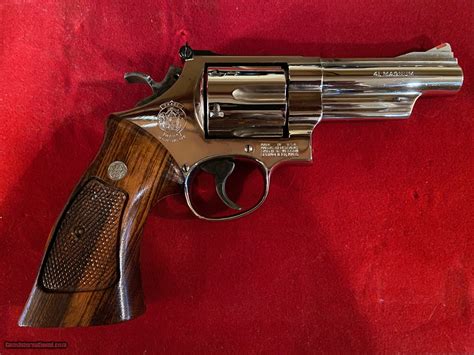 1982 Smith Wesson Model 57 1 41mag 4 Nickel