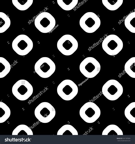 Vector Monochrome Seamless Pattern Simple Dark Stock Vector Royalty