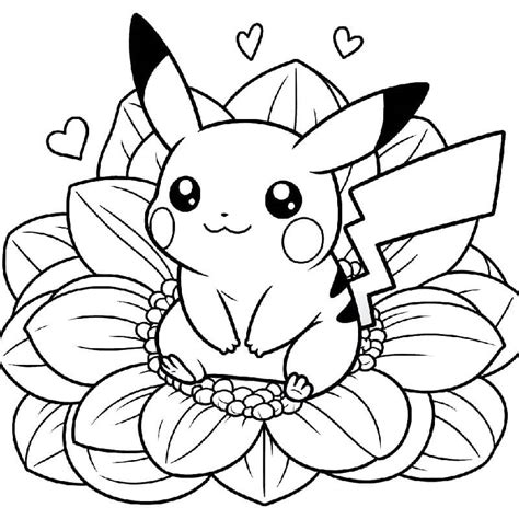 Pikachu Boyama Sayfaları Az Boyama