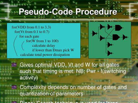 Ppt Simultaneous Supply Threshold And Width Optimization For Low