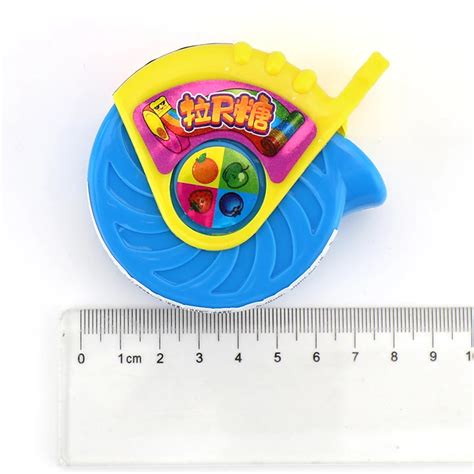 Supply Puller Measuring Reel Toy Candy With Sour Belt Rainbow Strip Gummy Candy Roll Candy Ch