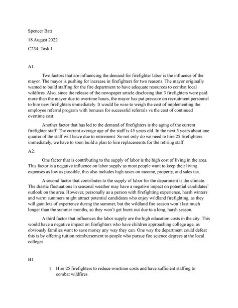 C234 Task 1 Passed Spencer Batt 18 August 2022 C234 Task 1 A1 Two