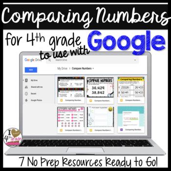Comparing Numbers BUNDLE For Google Classroom By I HEART Th Grade