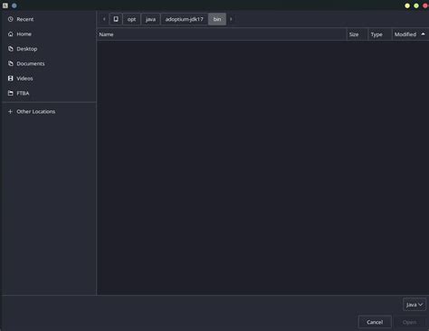 Bug Can T Use Browse To Select Java Version Linux Issue FTBTeam FTB App GitHub