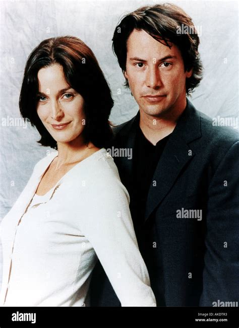 Matrix 1999 Warner Film With Keanu Reeves And Carrie Ann Moss Stock
