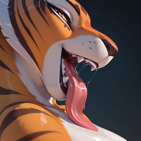 Rule 34 Ai Generated Fangs Female Master Tigress Maw Shot Mawshot Mouth Shot Open Mouth Saliva