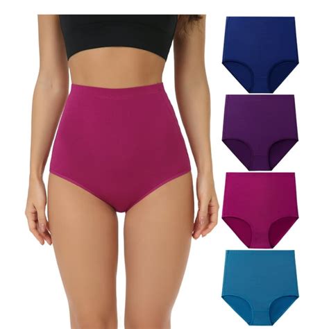 Wirarpa Womens Cotton Underwear High Waisted Briefs Full Coverage 4